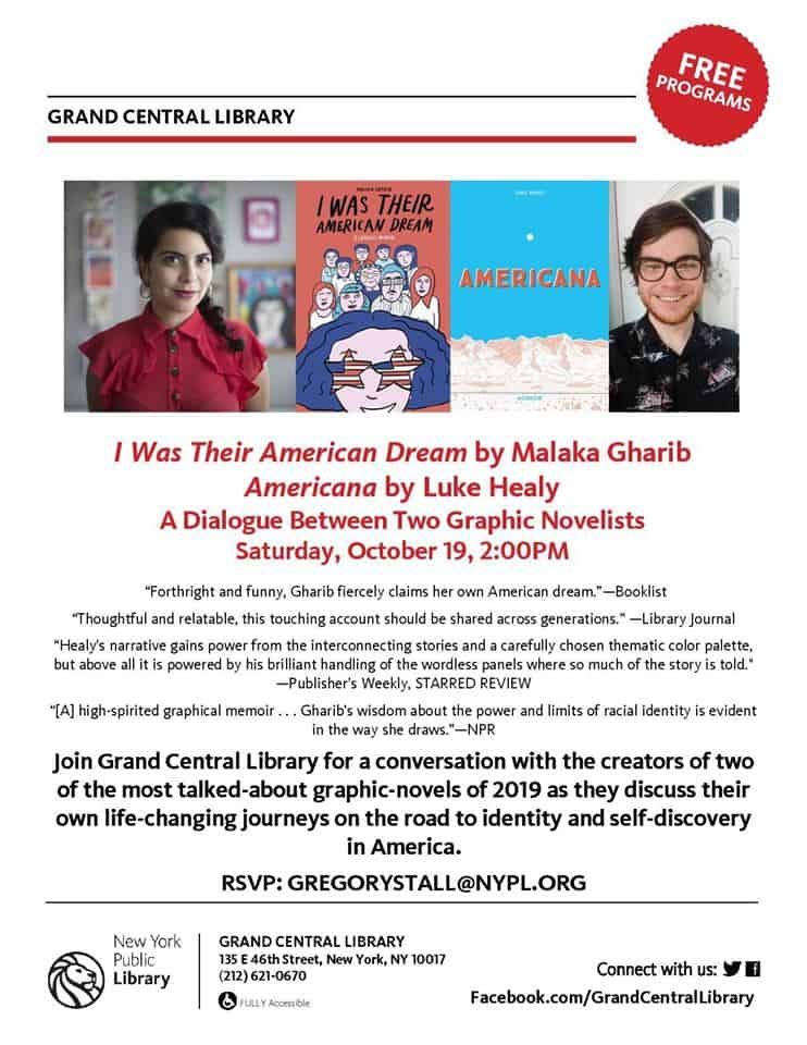 NYC - Malaka Gharib & Luke Healy Author Talk | Convention Scene