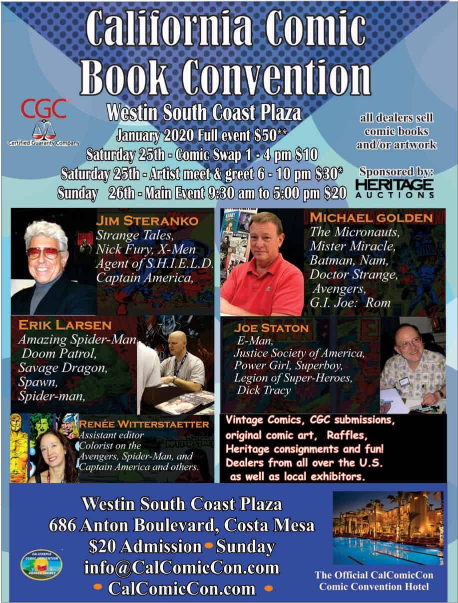 California Comic Convention (CalComicCon) (January 2020) | Convention Scene